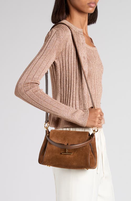 TOM FORD Tara Small Suede Shoulder Bag